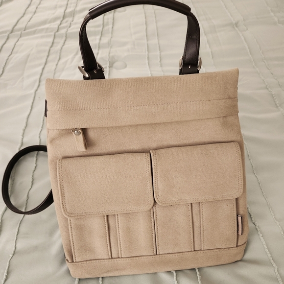 Liz Claiborne | Bags | Liz Claiborne Euc Vintage Canvas Backpack | Poshmark